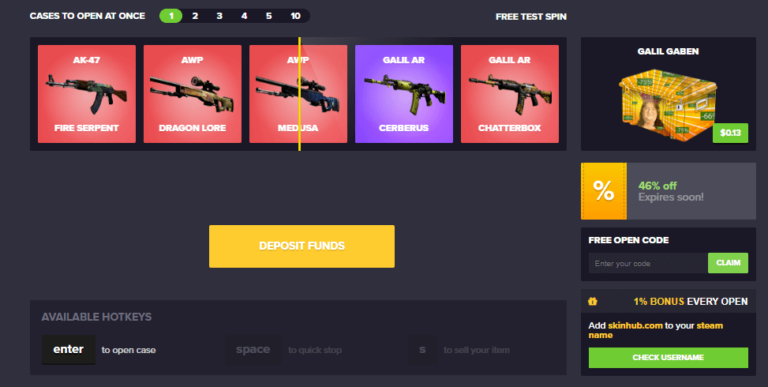Skinhub Promo Codes for 2024 on CSGOTotem.com