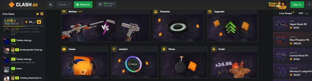 Clash.GG Promo Code | Use "GAMBLE-CSGO" for Free Case