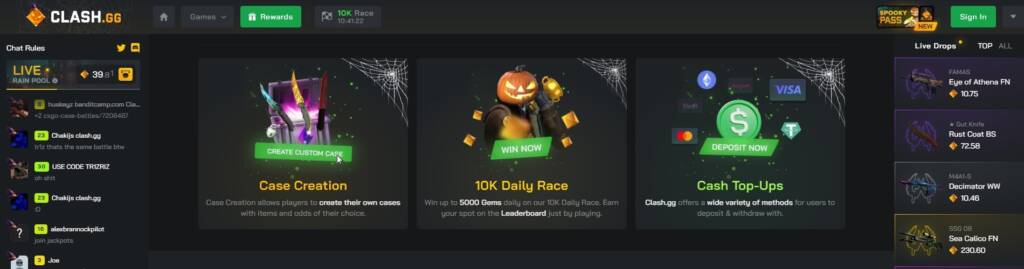Clash.GG Promo Code | Use "GAMBLE-CSGO" for Free Case